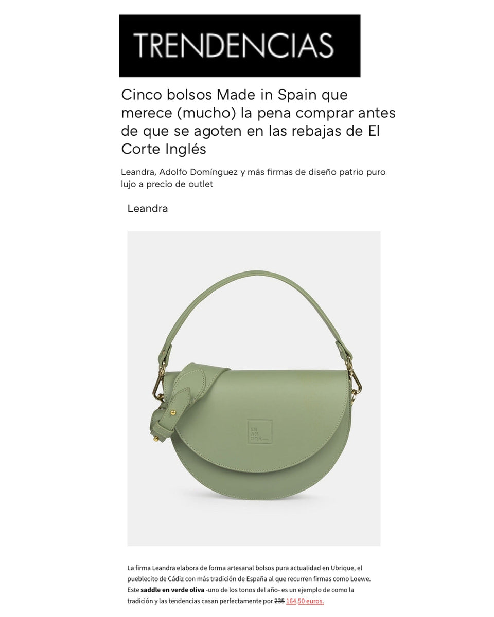 Saddle verde de Leandra: la tendencia que no puedes dejar pasar