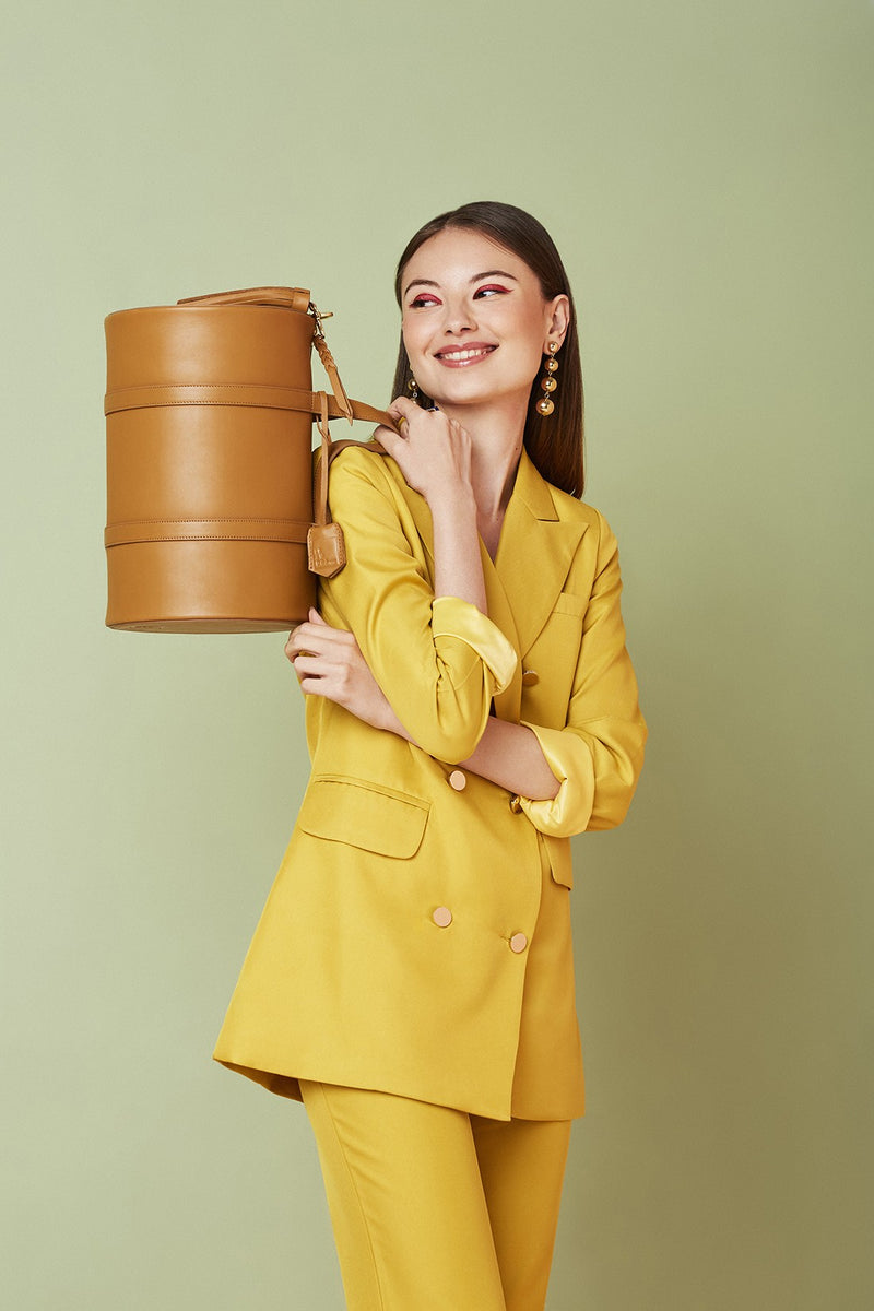 Scotch bowling bag Leandra|Leather bag made in Spain Leandra